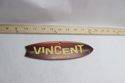 ScandiCal Personalized "Vincent" Key West, Fl Surfboard Keepsake | eBay