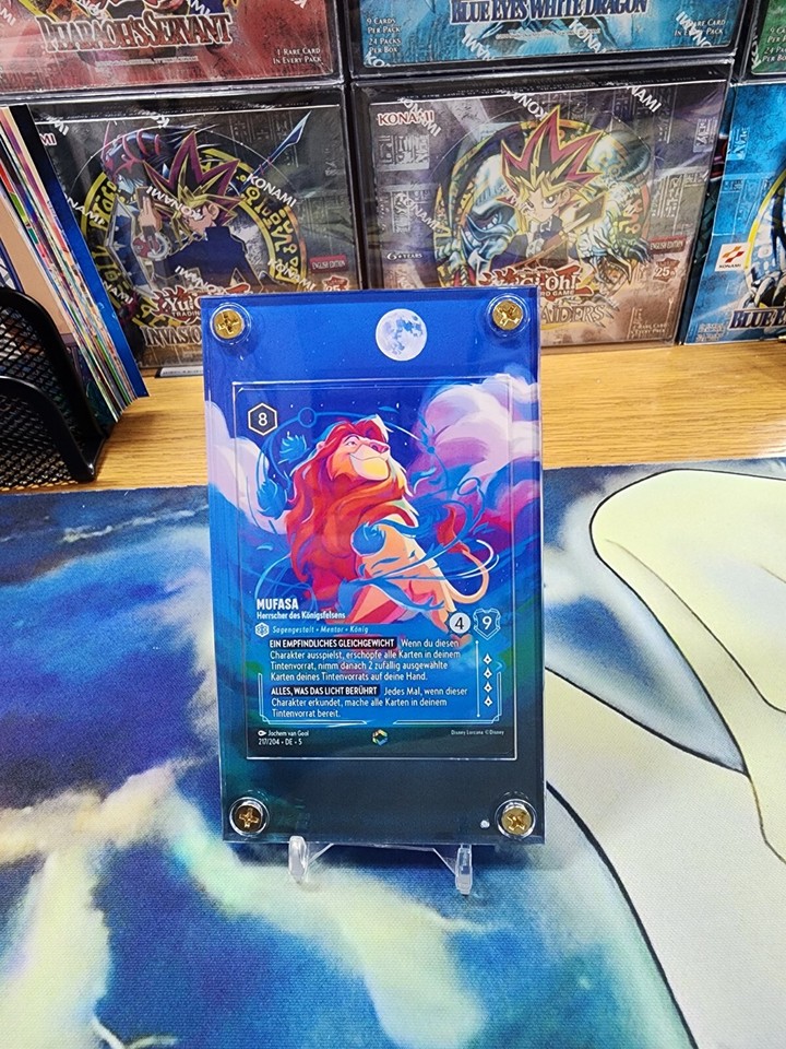 Disney Lorcana Mufasa - Ruler Of Pride Rock Enchanted 217/204 Custom ...