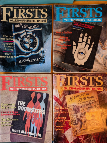 FIRSTS BOOK COLLECTORS MAGAZINE 1994 SET Steinbeck KEROUAC Woolf WEISE ...