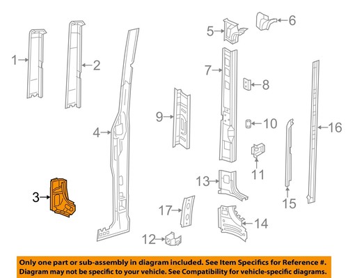 MERCEDES OEM 17-20 Sprinter 1500 Rear Body Floor-Lower Panel Left ...