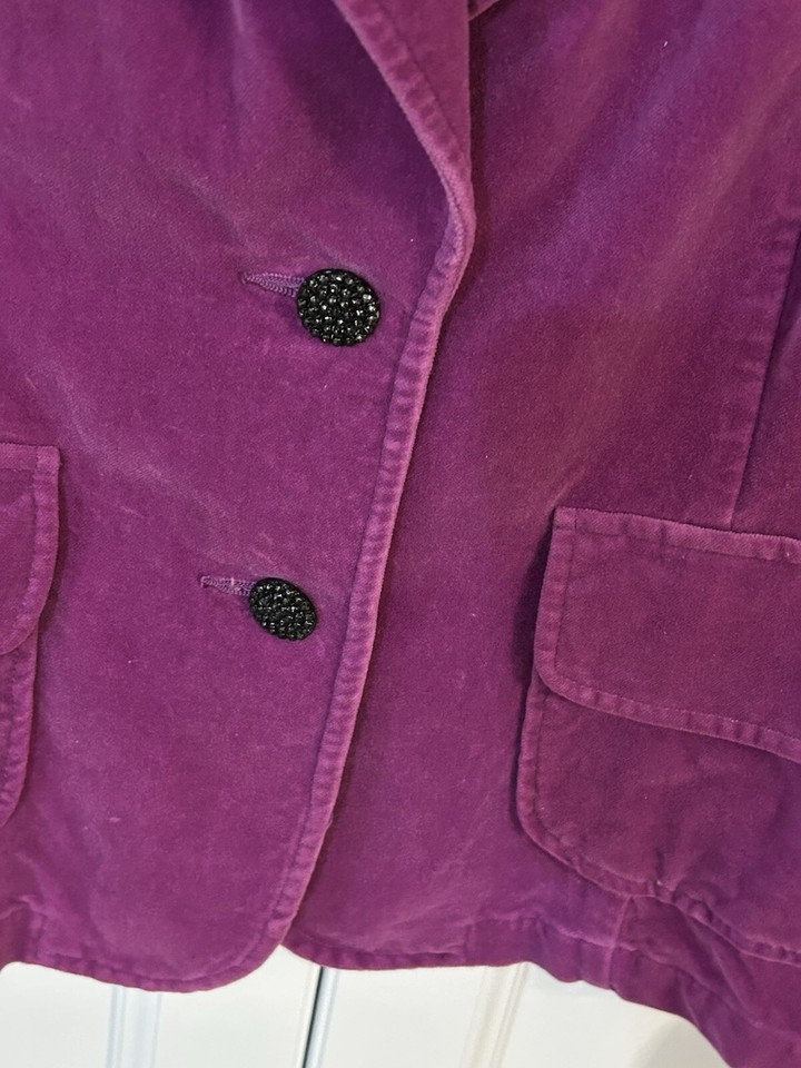 Vintage First Issue Brand Fushcia Velvety Blazer Size M | eBay UK