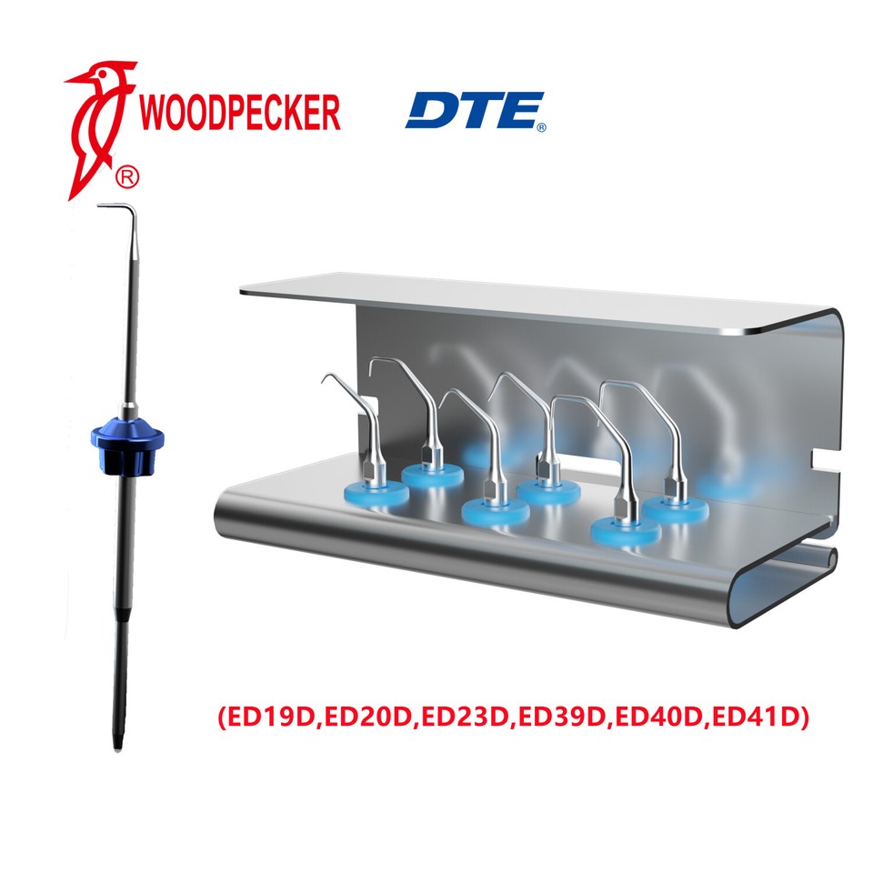 Woodpecker DTE Dental Ultrasonic Scaler Tips Endo Perio Root Canal Tips ...