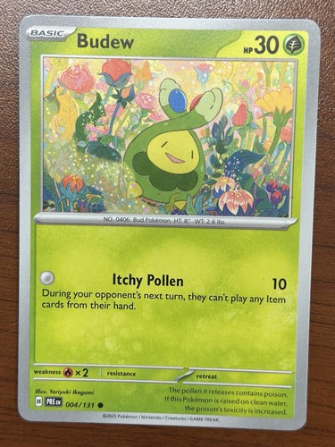 Budew - New 2025 Pokémon TCG Prismatic Evolutions Card 004/131 | eBay
