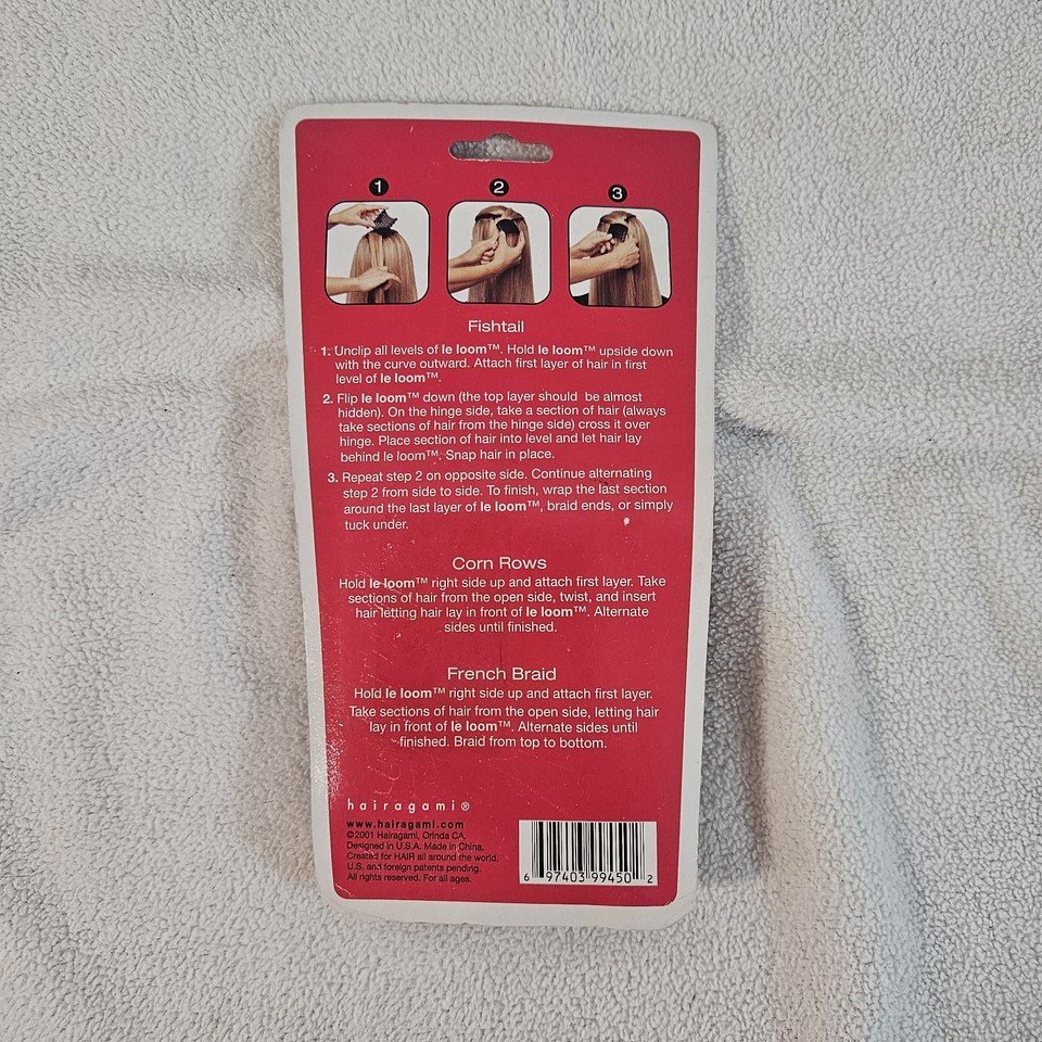 lé loom French Hair Weaver Hairagami Braiding Tool – New Sealed Vintage ...