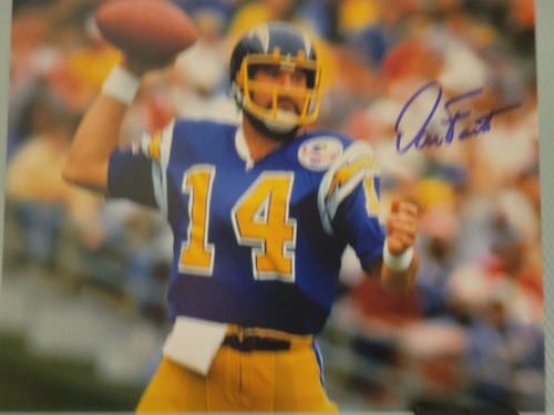 Dan Fouts signed 8x10 San Diego Chargers Photo HOF Oregon Ducks ...