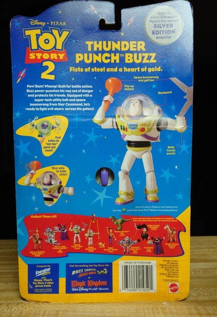Mattel 12c410ee3 Disney Toy Story 2 Thunder Punch Buzz Hard Hitting ...