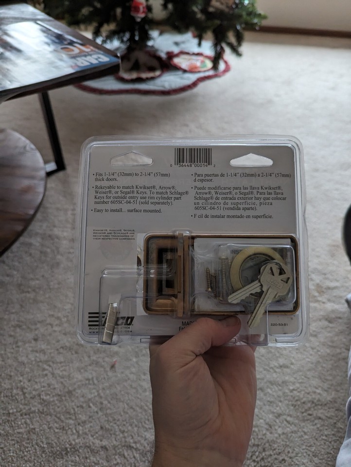 Kaba ilco Night Latch: Model 220-53-51, Auto Lock, Brass (Brand New) | eBay