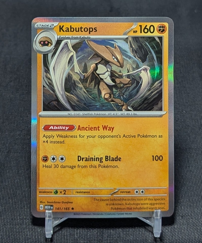Kabutops Holo Rare Fighting Scarlet Violet: 151 Pokemon TCG Card 141/ ...