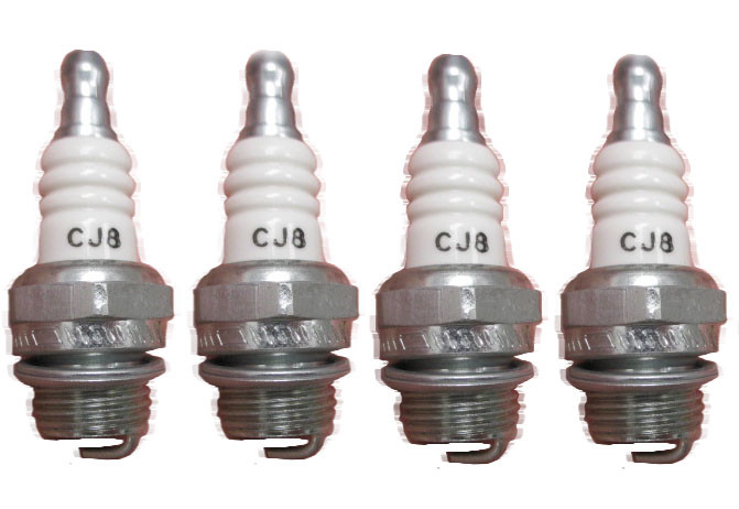 Champion CJ8 843 Spark Plug Copper Plus 4 Pack | eBay