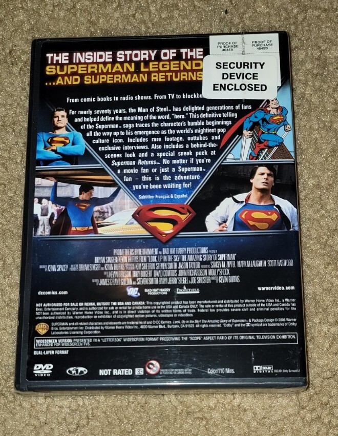 Look, Up in the Sky!: The Amazing Story of Superman (DVD, 2006) NEW And ...