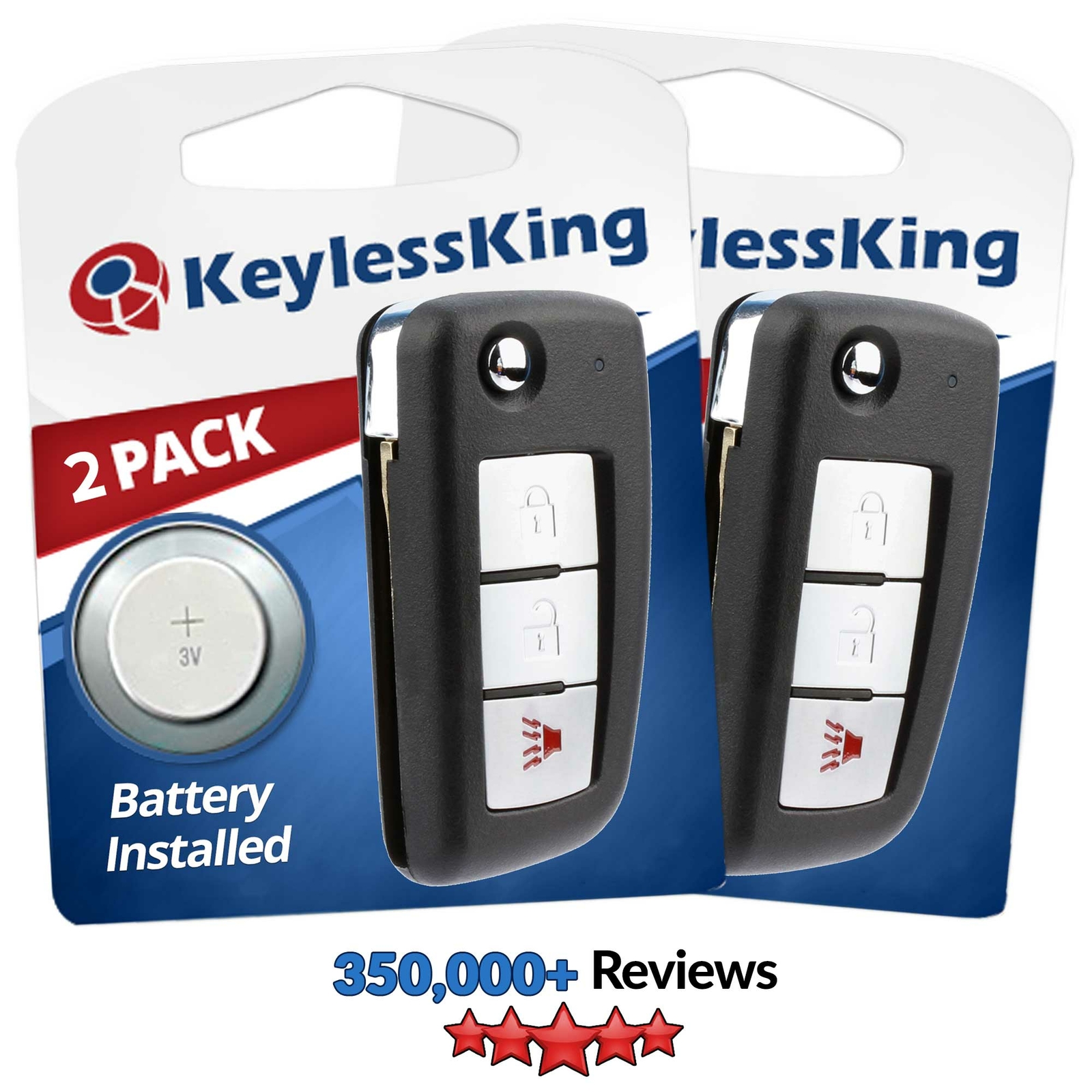 2 Replacement for 2005-2016 Nissan Frontier Key Fob Keyless Entry Car ...