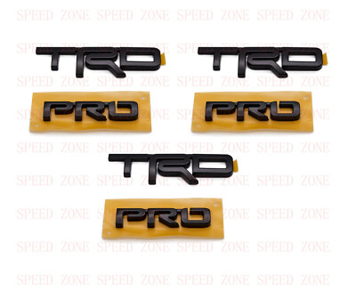 3PCS Toyota 4Runner Tacoma 2015 TRD PRO Black Metal Emblem PT413-00150 ...