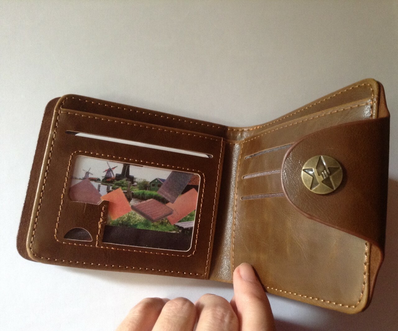 Men-Bense Genuine Leather Cowboy Pocket Wallet - Bifold, Brown ...