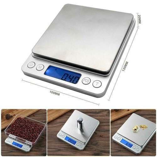 0.01g-500g Mini Small Pocket Digital Gold Weighing Pans Scales Jewelry ...