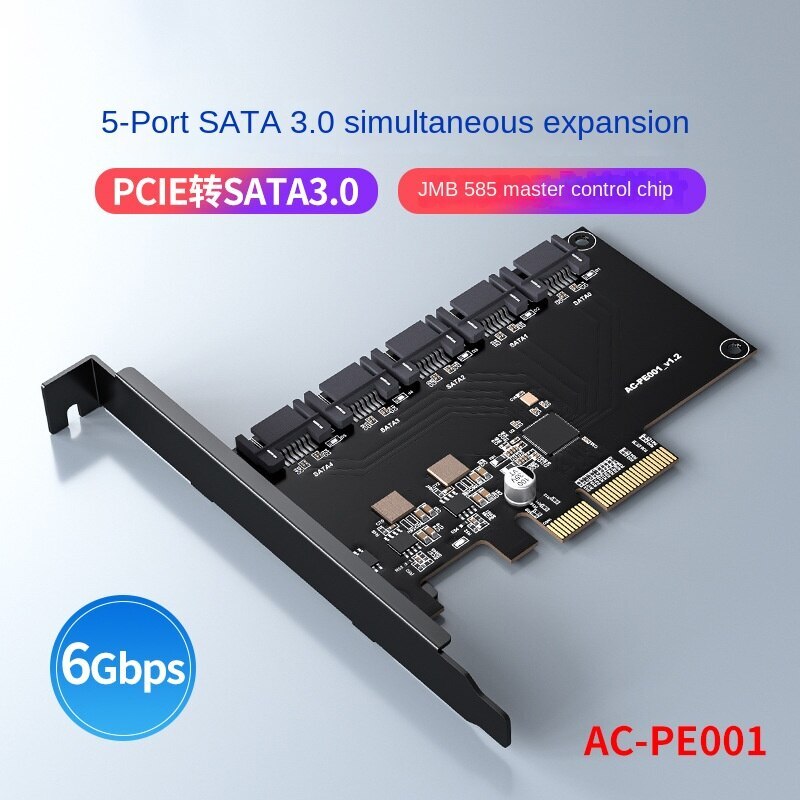 PCIE to 16 10 8-port SATA3.0 adapter card Desktop solid-state drive ...