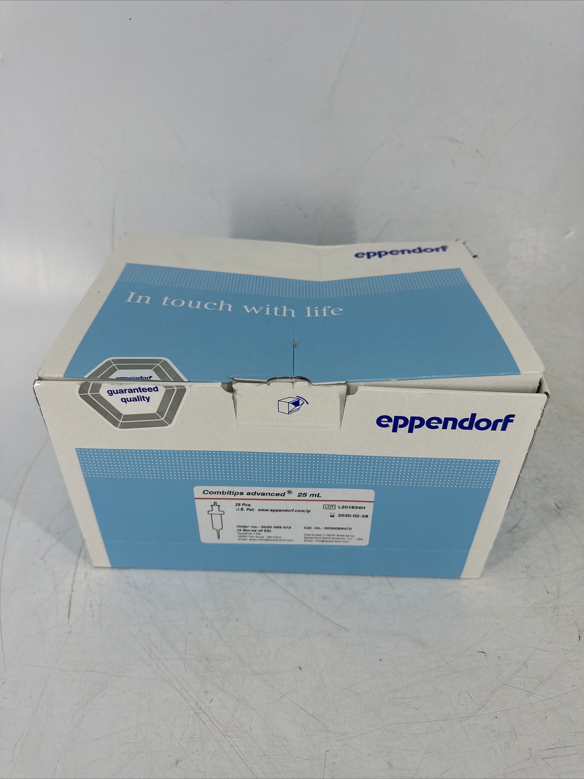 BOX OF 25 Eppendorf 0030089472 Combitips Advanced 25mL Pipettor Tip NEW ...