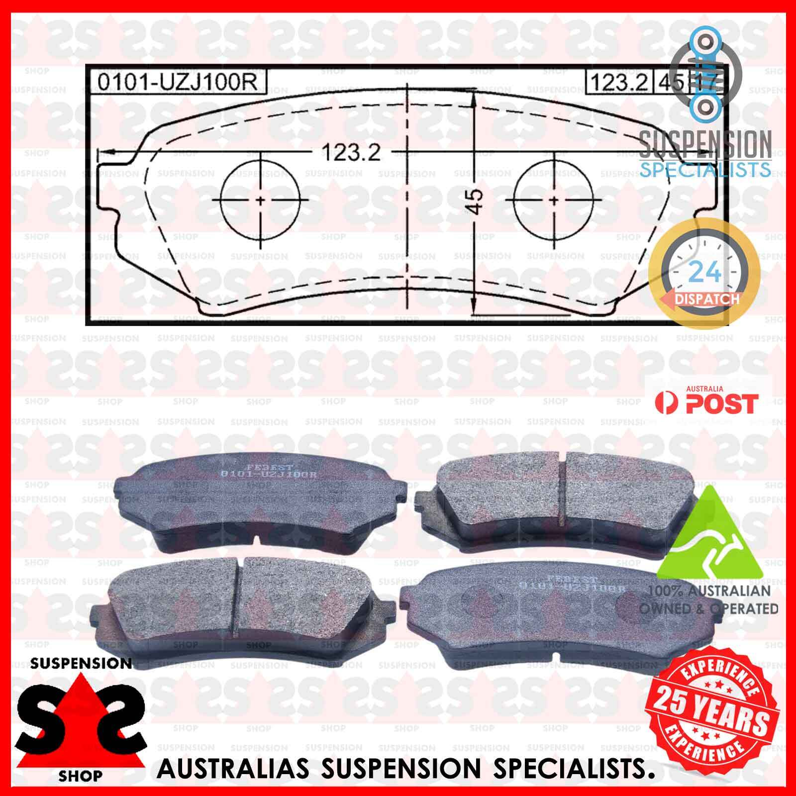 Rear Axle Brake Pad Set, Disc Brake Suit TOYOTA LandCruiser 4.2 TD ...