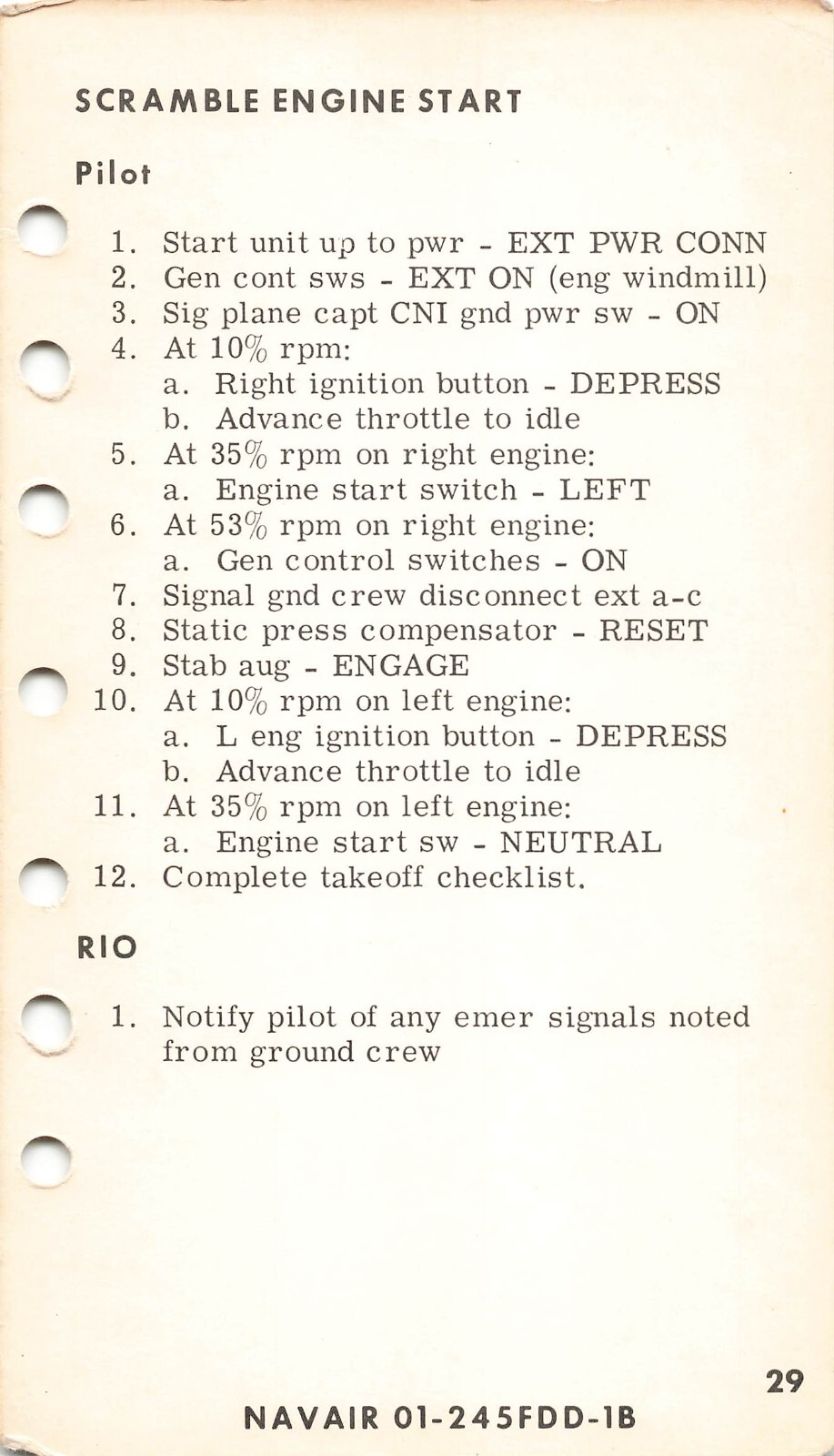 F-4J Phantom II NATOPS Pocket Checklist Flight Manual - CD Version | eBay