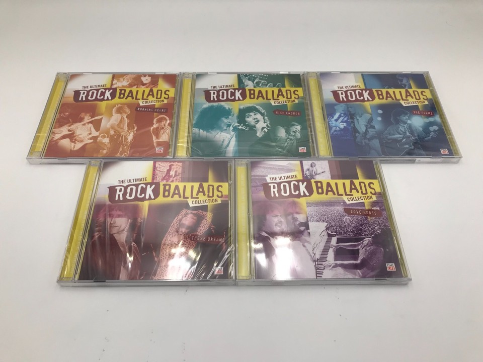 NEW Time Life The Ultimate Rock Ballads Collection 5 CD Box Set with 8 ...