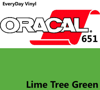 12"x5'-Lime Tree Green -Oracal 651-shiny Adhesive Vinyl-Craft Hobby ...