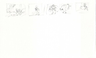 Quack Pack Disney Production Animation Drawing from Animators Estate ...