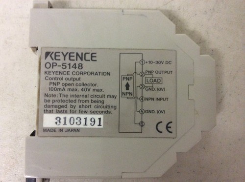 Keyence OP-5148 PNP Output Converter Adapter OP5148 | eBay