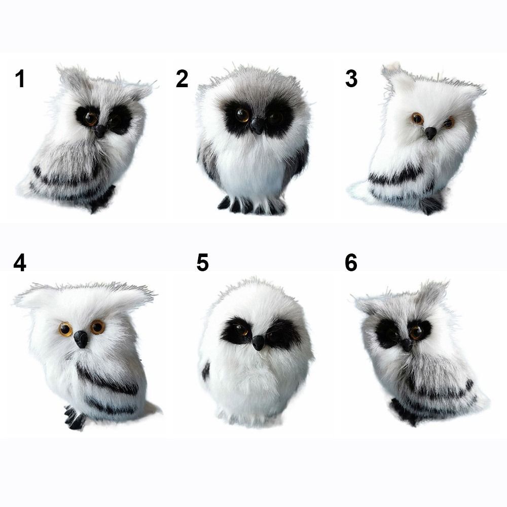 Foam Artificial Owl Model Lifelike Vivid Furry Owl Indoor Outdoor | eBay
