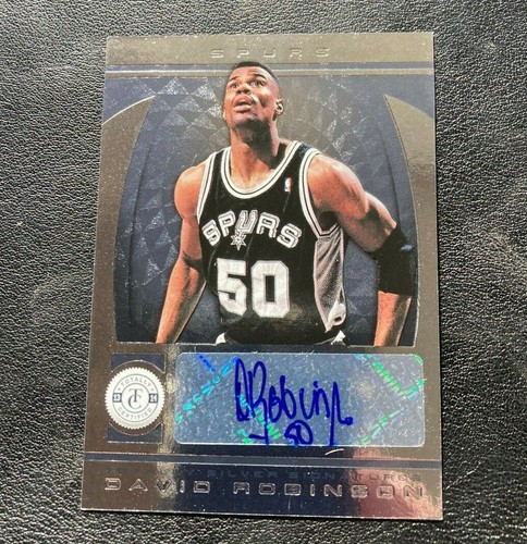 2013-14 Panini Totally Certified Autograph David Robinson Auto Silver ...