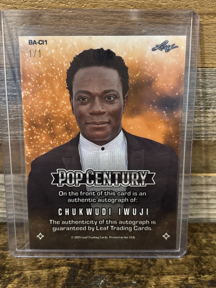 🔥 2025 Leaf Pop Century Silver Chukwudi Iwuji 1/1Auto Autograph 🔥 🔥 | eBay