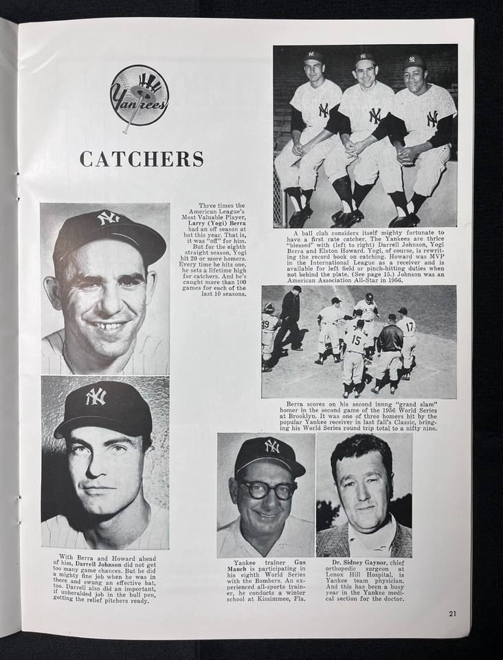 1957 NEW YORK YANKEES vs MILWAUKEE BRAVES World Series Program SCORED ...