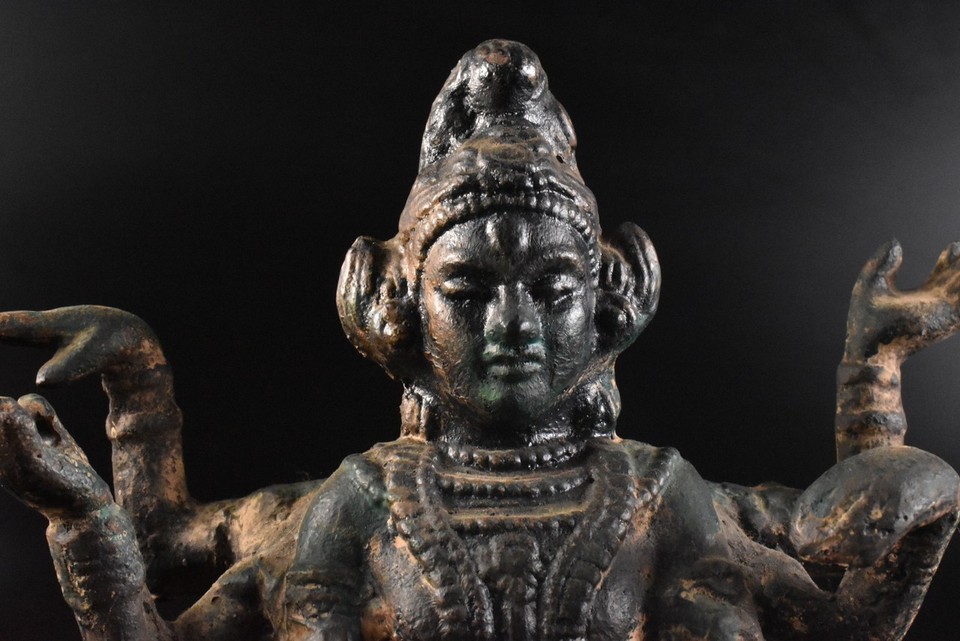 R8977: Japanese Iron BUDDHIST STATUE sculpture Ornament Buddhist art | eBay