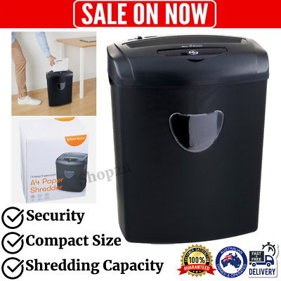 Paper Shredder Office Combo Cross Cut 10 Sheets CDS Credit Cards AUS ...