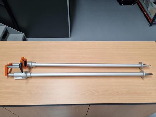 Nedo Heavy Duty Prism Pole Bipod for Total Station and GPS RTK Surveys ...