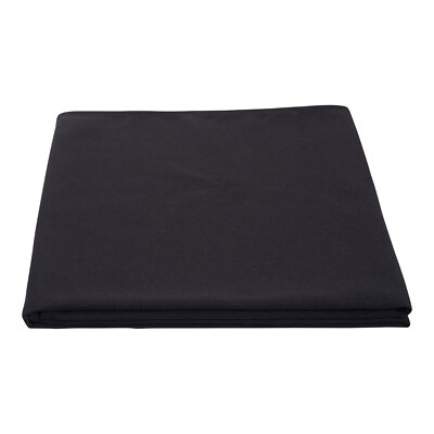 5x Black Trestle Table Cloth 137x274cm Fabric Linen-Look Function ...