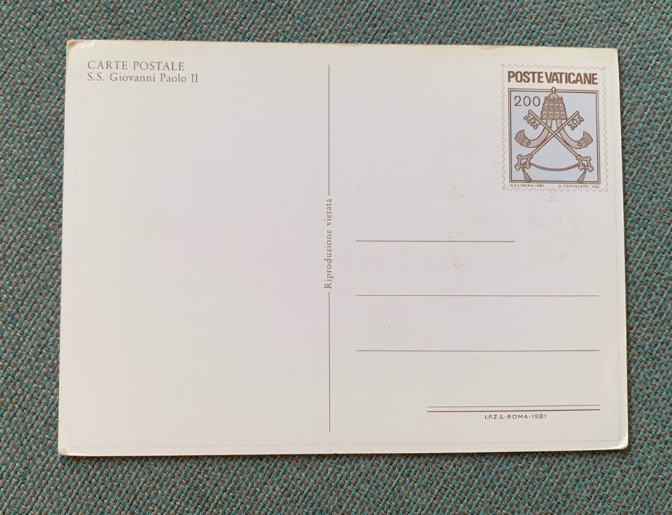 Vatican 1981 - unused postal stationery postcard | eBay