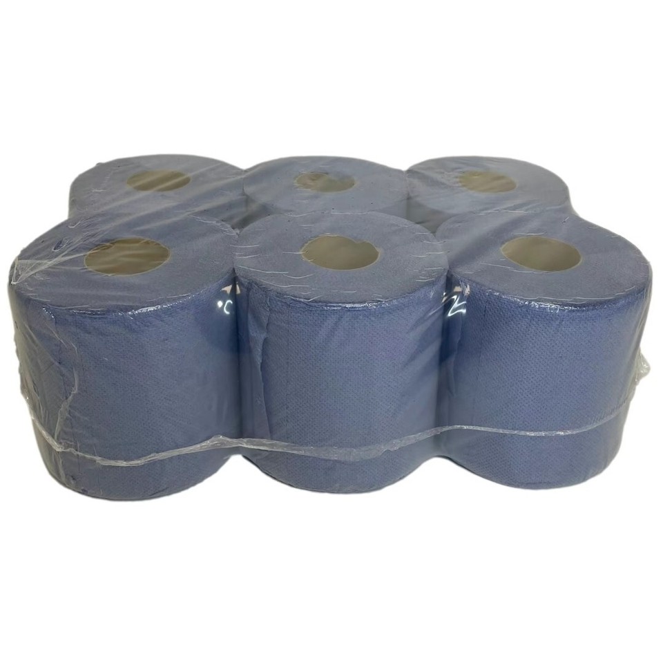 Blue rolls 6 Pack Blue Rolls Centrefeed Blue Roll 2 Ply Embossed Blue ...
