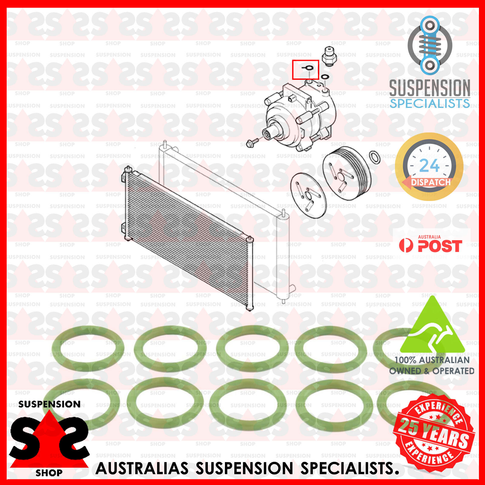 Sealing Ring, Refrigerant Line Suit AUDI Cabriolet B3 (8G7) 2.6 ...