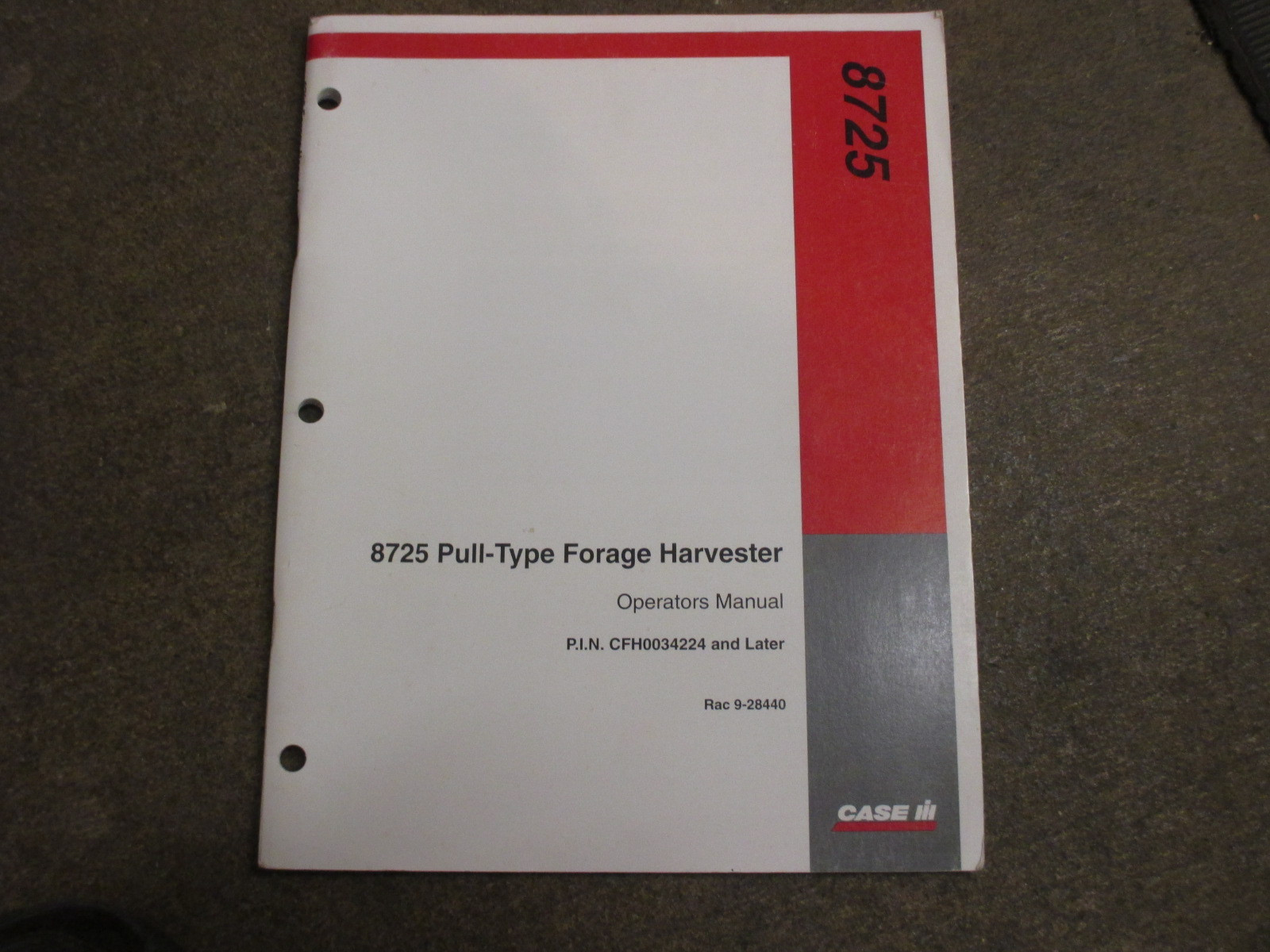 Case IH 8725 forage chopper owners & maintenance manual | eBay