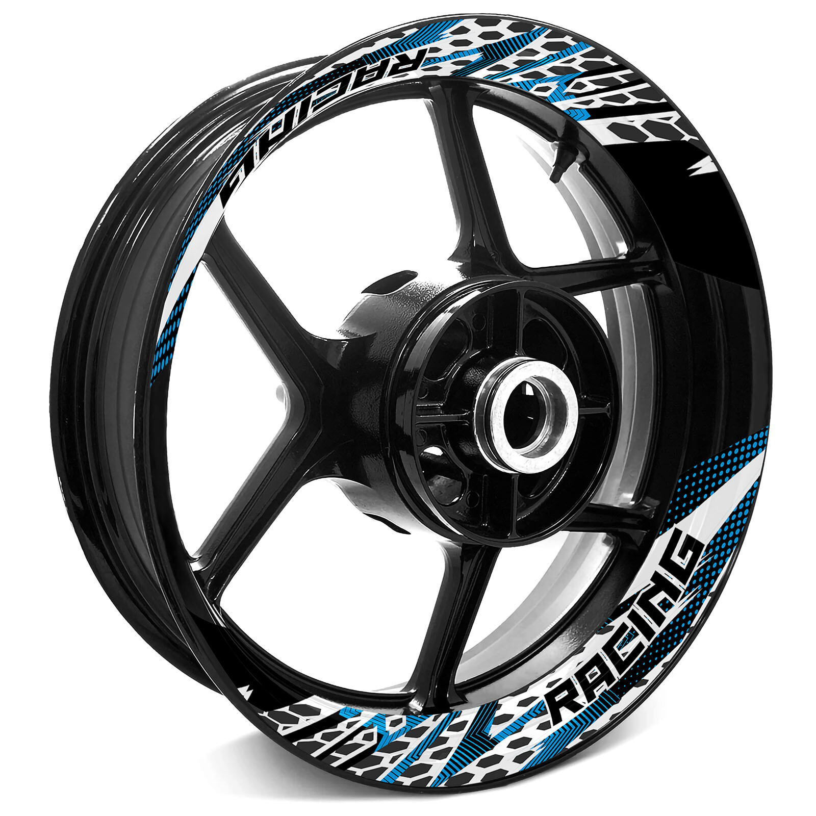 Aqua Rim Stickers Motorcycle S23W For Kawasaki Z400 Z650 Z900 17 18 19 ...