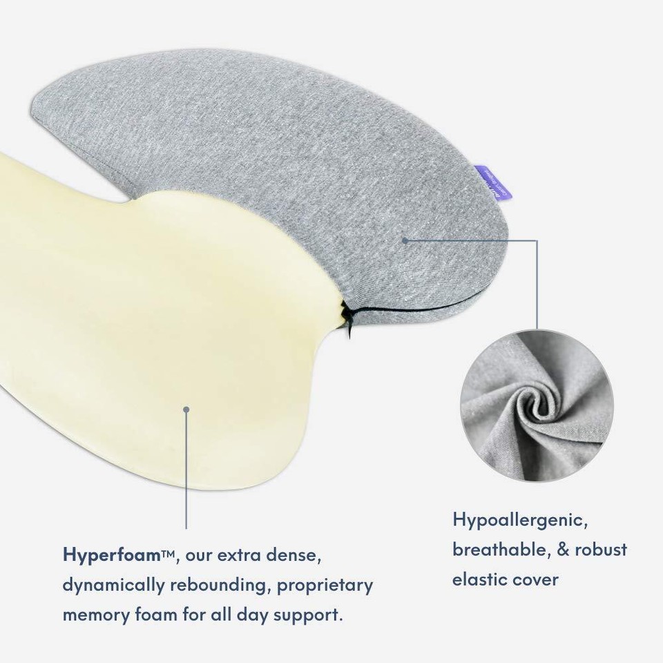 Cushion Lab Extra-Dense Lumbar Pillow - Charcoal/Gray 661646424454| eBay