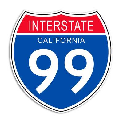 Interstate 99 Sticker - California Highway Sign Decal | eBay