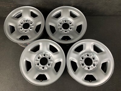 (4) Ford Expedition Original Silver Steel Wheels Rims 17" TPMS bonus ...