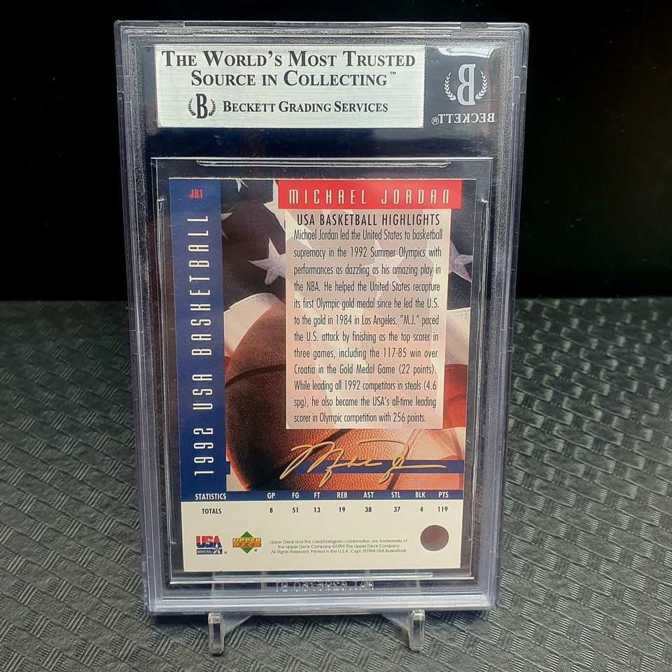 1994 UPPER DECK USA MICHAEL JORDAN HIGHLIGHTS BGS 9 WITH 2 SUBS 9.5 | eBay