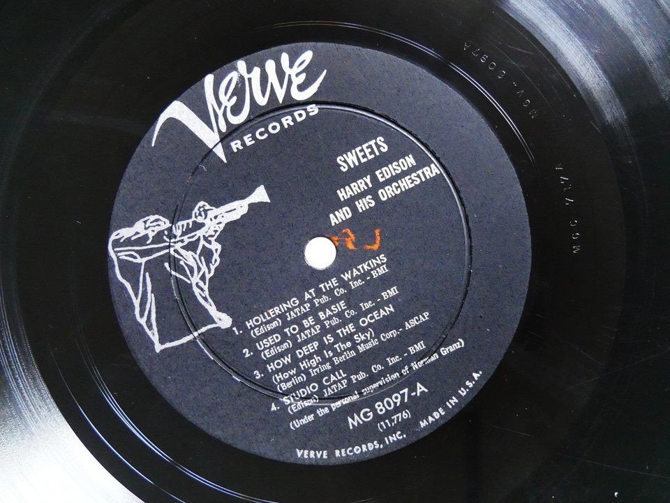 HARRY EDISON Sweets LP VERVE RECORDS MGV-8097 US 1957 DG MONO JAZZ Ben ...