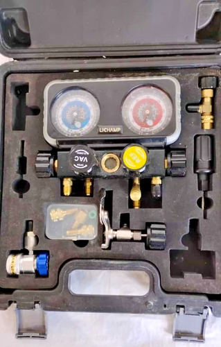 Lichamp HVAC R410A Manifold Gauge Set AC R134A, Freon R22 R32 410A 134A ...