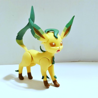 LEAFEON BATTLE READY POKEMON ACTION FIGURE NEW EEVEELUTIONS JAZWARES 4 ...