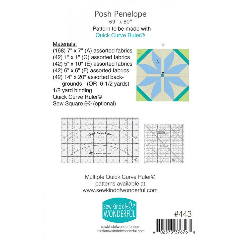 Sew Kind of Wonderful Posh Penelope Quilt Pattern | eBay