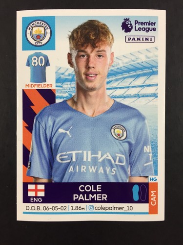 Cole Palmer Rookie RC Sticker Panini Premier League 2021 2022 (21-22 ...