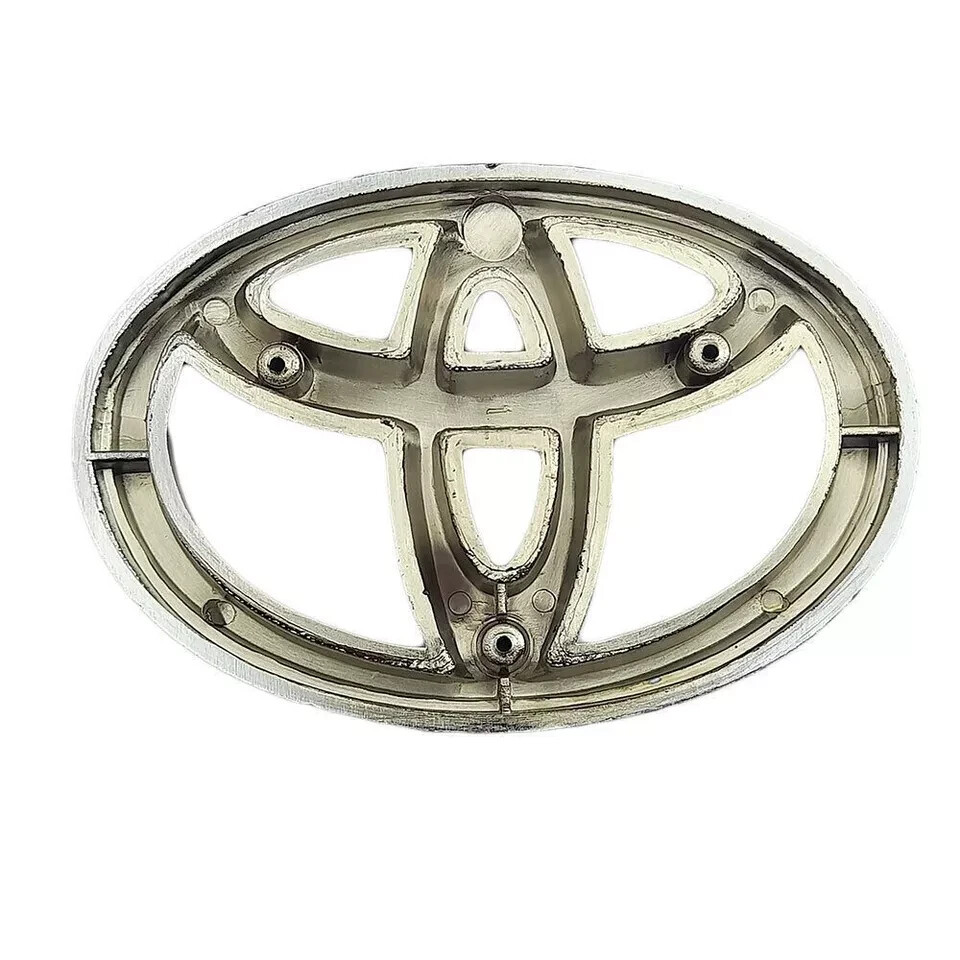 Toyota Front Grille Emblem Logo Badge Chrome 11cm | Silver | OE