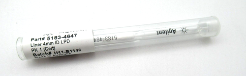 AGILENT 4mm ID 78.5mm Split GC Single Taper Injection Port Liner 5183 ...